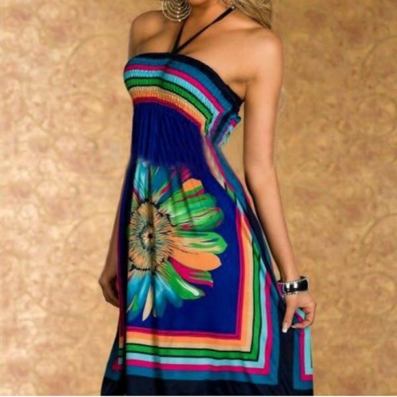 Dresses | Women Summer Dress Short Casual Boho Beach Sundress | Poshmark